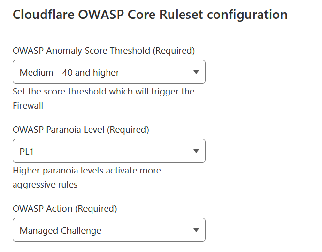 Cloudflare Lower OWASP Setting - BlogAid Webmaster Training